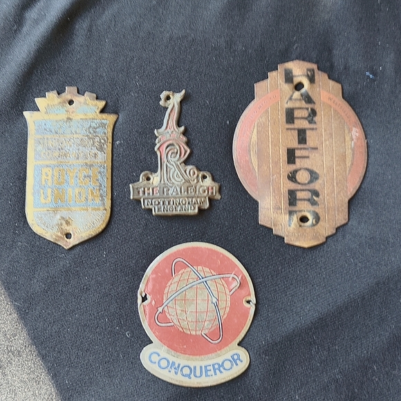 Raleigh | Other | Lot Of Vintage Bicycle Head Badge Emblems | Poshmark